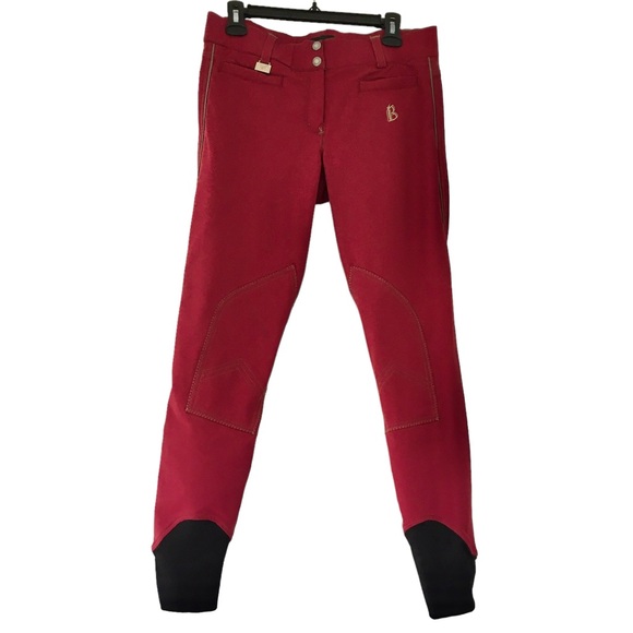 B//Vertigo | Pants & Jumpsuits | Bvertigo Riding Breeches Cranberry Red ...